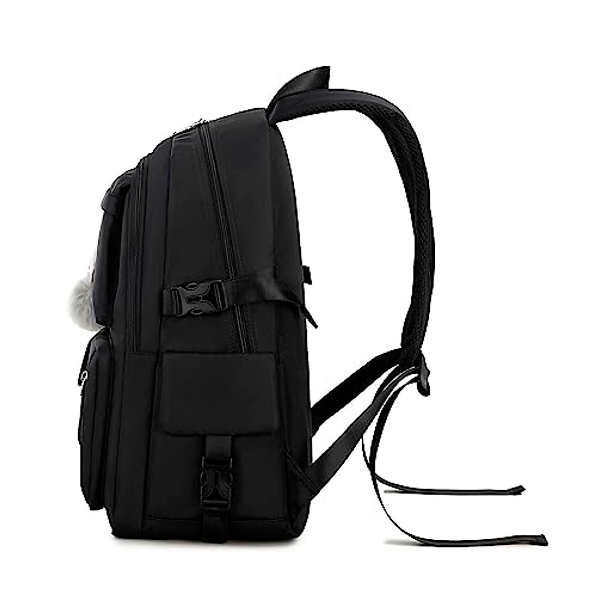 Teecho Waterproof School Backpack Set for Girl Fashion Women Backpack Purse College Bookbag Black