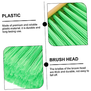 Anneome Durable Plastic Broom Head Replacement for Indoor and Outdoor Cleaning Compatible with Broom Sticks for Household and Commercial Use Broom Accessories