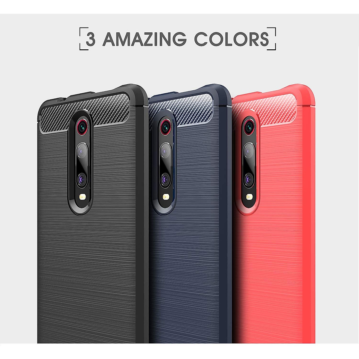 CruzerLite Case Compatible with Xiaomi Mi 9T Case, Compatible with Xiaomi Mi 9T Pro Case, Back Cover Anti-Scratch Shock Absorption Case for Xiaomi Mi 9T /9T Pro (Black)