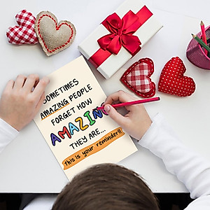 MQMRYeto Amazing People Remind Card, Goodbye Card, Coworker Leaving Card, Colleague Congrats Card, Friendship Thank You Appreciation Card for Teacher or Nurse, Proud of You Card Friend