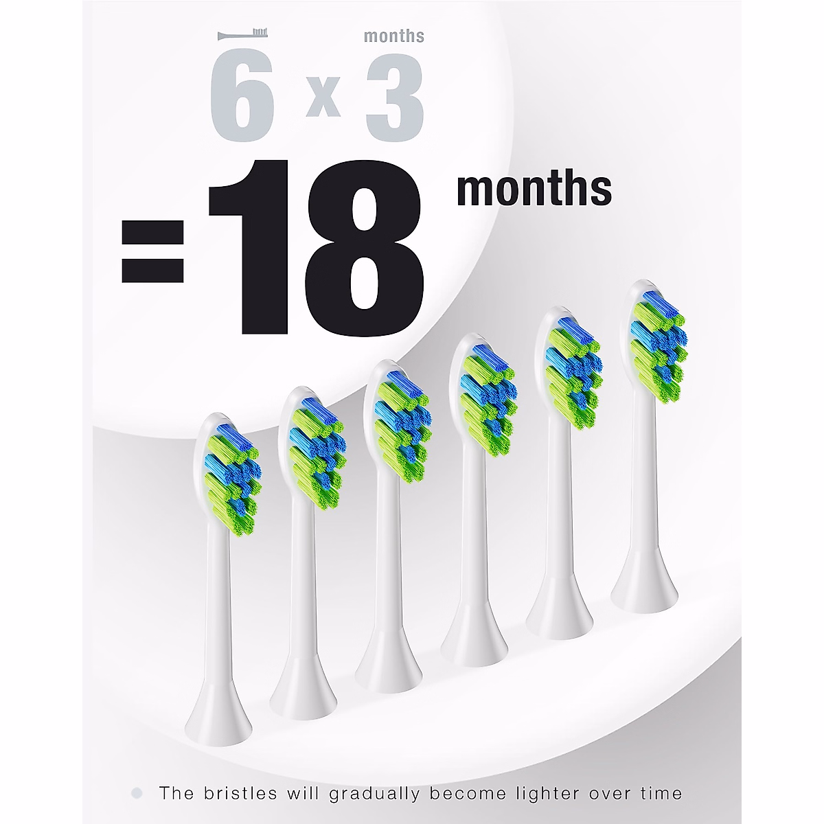 7AM2M Sonic Electric Toothbrush with 6 Brush Heads for Adults&Kids, One Charge for 120 Days, Wireless Fast Charge, 5 Modes, 40000VPM Powered Toothbrush, 2 Minutes Built in Smart Timer (Black)