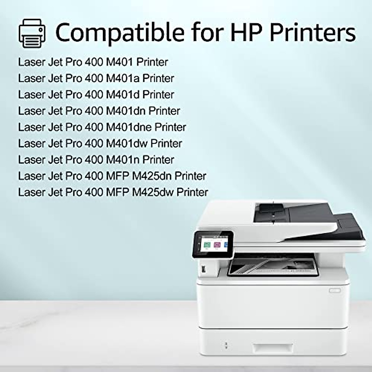 greencycle 10 Pack Compatible for HP 80X CF280X High Yied Black Toner Cartridge Replacement for Laserjet Pro 400 M401dne Pro 400 M401n Pro 400 M401dw Pro 400 MFP M425dn Series Printers