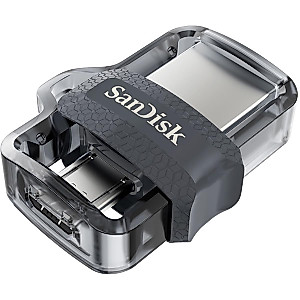 SanDisk 32GB Ultra Dual USB 3.0 and Micro USB Flash Drive, Up to 150MB/s Read Speed