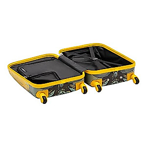 FUL DC Comics Batman 21 Inch Kids Rolling Luggage, Hardshell Carry On Suitcase with Wheels, Yellow