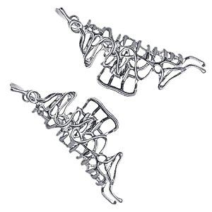 2 Pcs Large Metal Hair Claw Clips - Personality Nonslip Silver Hair Clamps,Perfect Jaw Hair Clamps For Women And Thinner-Thick Hair Styling-Strong Hold Hair-Fashion Hair Accessories