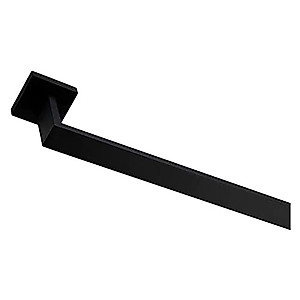 Towel BAR Rack Premium Stainless Steel Towel Bar,Black Towel Rack Wall Mounted Towel Rail,Towel Rod for Bathroom Matte Black 16-Inch a/Black / 40x5x8cm