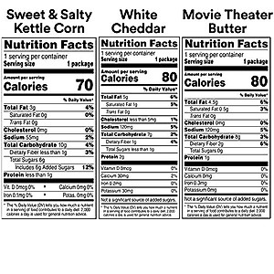 Smartfood Popcorn Variety Pack, 0.5 Ounce (Pack of 40)