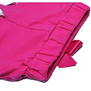 Digirlsor Baby Girls Sequin Shorts Toddler Kids Bowknot Cotton Short Pants Sparkles on Front