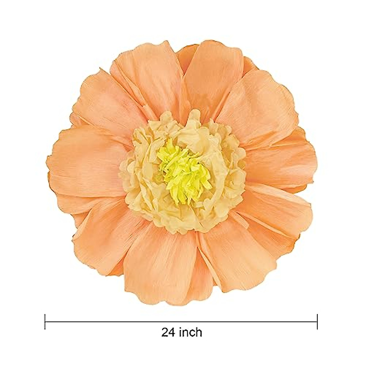 NICROHOME Wedding Decorations, Large Burnt Orange and Brown Giant Crepe Paper Flowers Pom Pom Decorations for Rustic Boho Bridal Shower Cutie Baby Shower Thanksgiving Party Wall Decorations