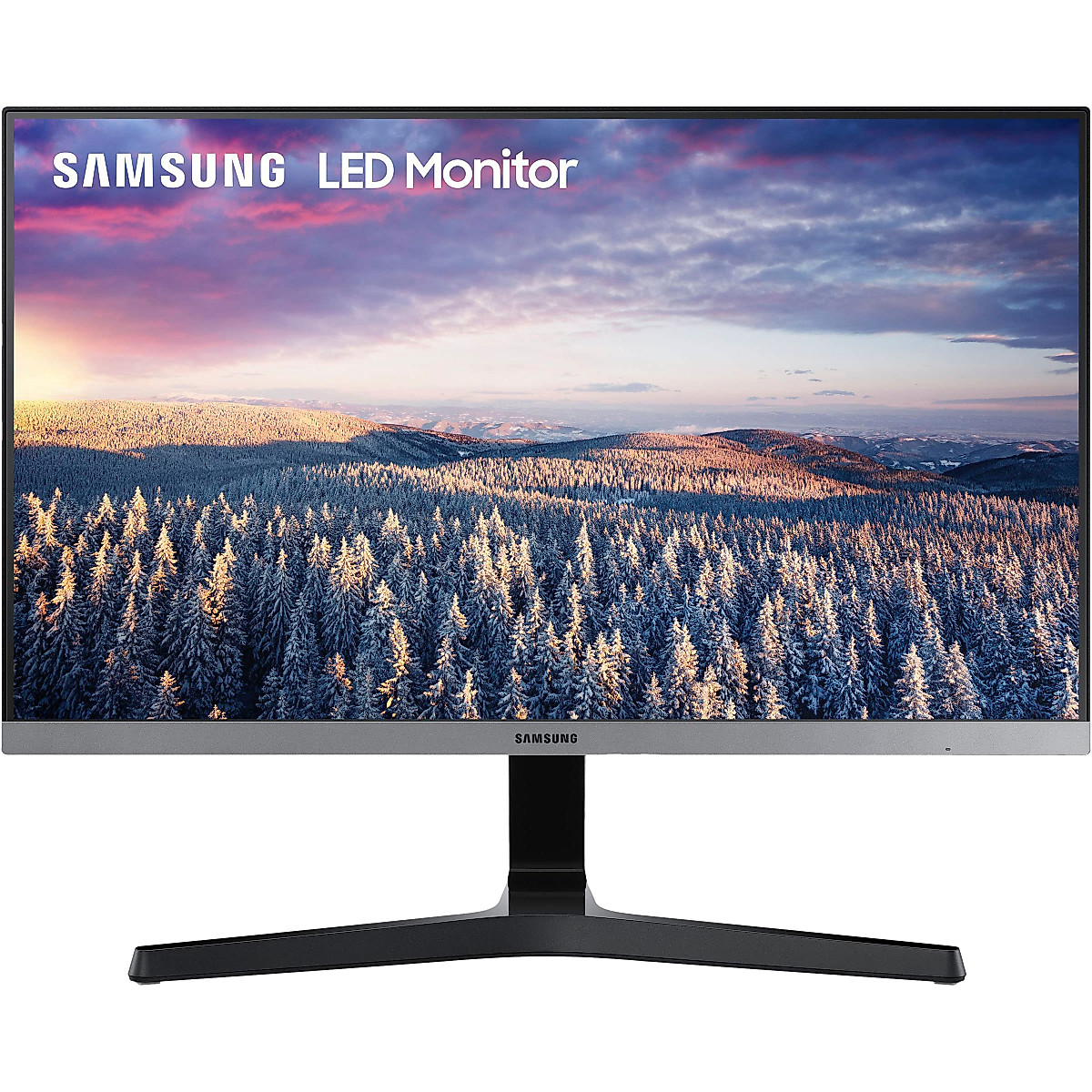 Samsung - 24" LED FHD AMD FreeSync Monitor with Bezel-Less Design (HDMI, D-sub) - Black