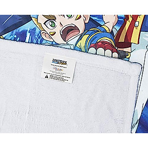 INTIMO Beyblade Burst Rise Spinner Tops Launch Time Anime Characters Silk Touch Plush Throw Blanket
