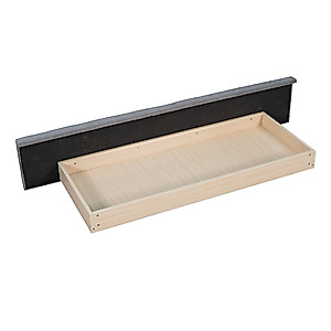 BOVZA Queen Size Platform Bed Frame, Velvet Upholstered Bed with Wingback Headboard and and 1 Big Drawer, 2 Side Storage Stool, No Box Spring Needed, Gray