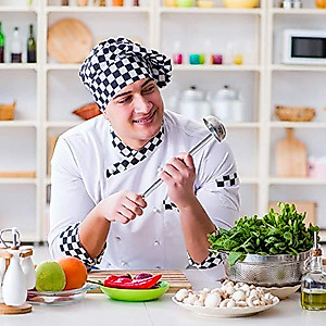 meekoo 3 Pieces Stainless Steel Ladle Soup Handle Ladle with Pouring Rim for Kitchen Cooking Soup Sauce (1 oz)