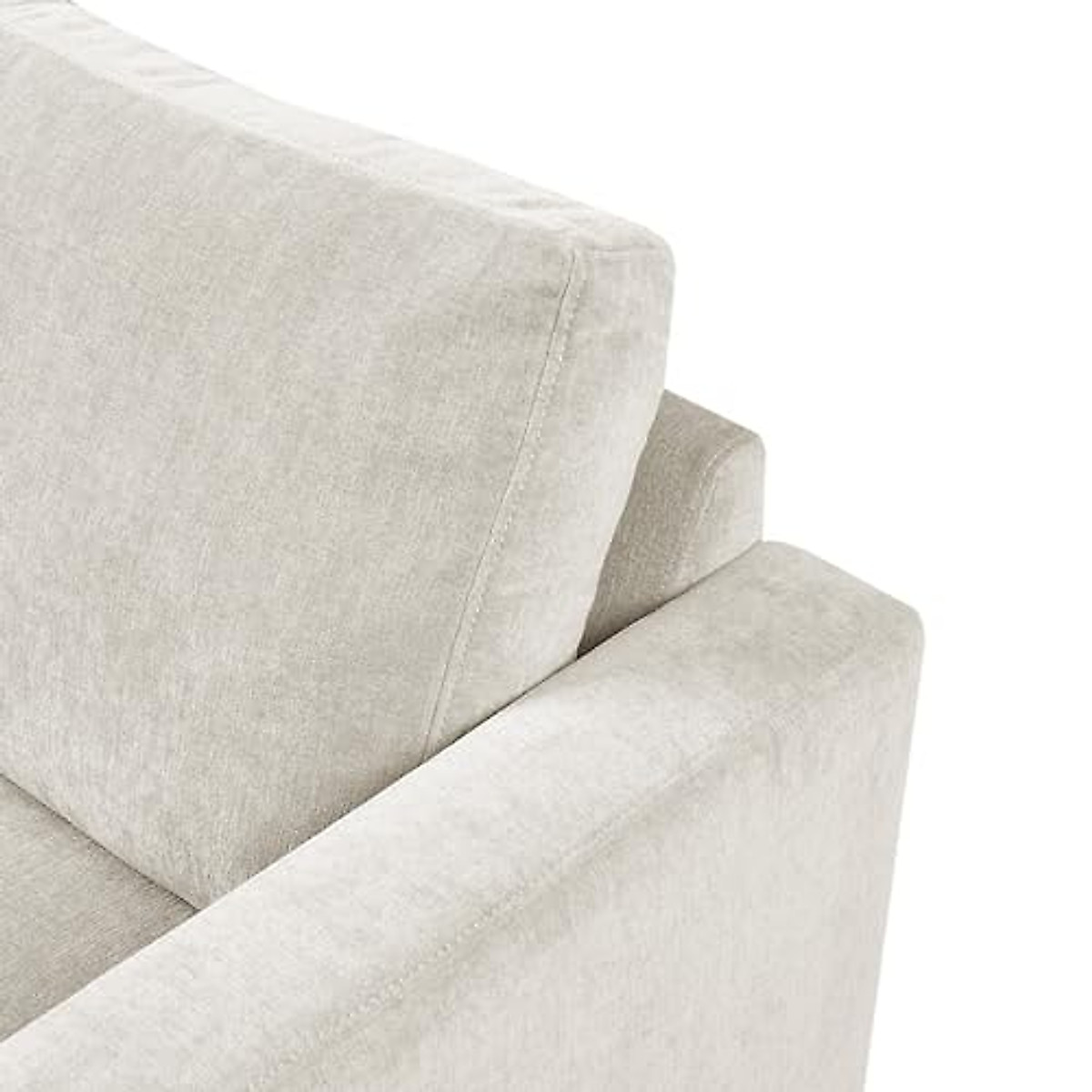 Dsnyu Arm Chair Modern, Unique Living Room Chair Accent Seating Solid Wood Ivory Comfy Home Furniture 31" Lx33 Wx30.50 H