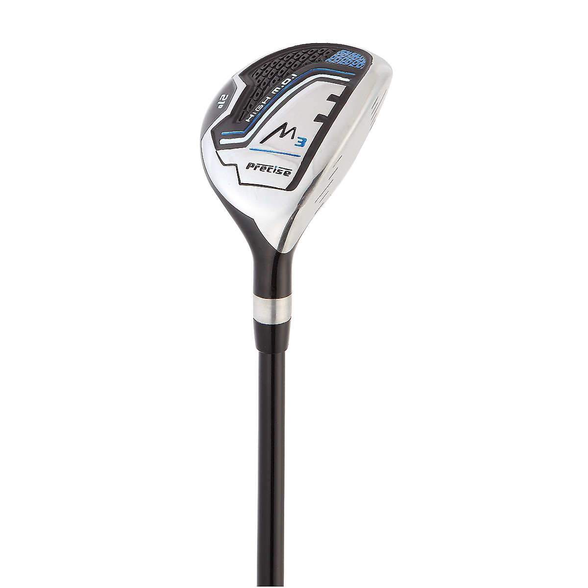 Precise M3 Men's Complete Golf Clubs Package Set Includes Driver, Fairway, Hybrid, 6-PW, Putter, Stand Bag, 3 H/C's - Right Handed - Regular or Tall Size (Blue - Tall Size +1", Right Handed)