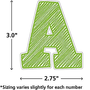 Teacher Created Resources Scribble Bold Block 3" Magnetic Letters, 77292