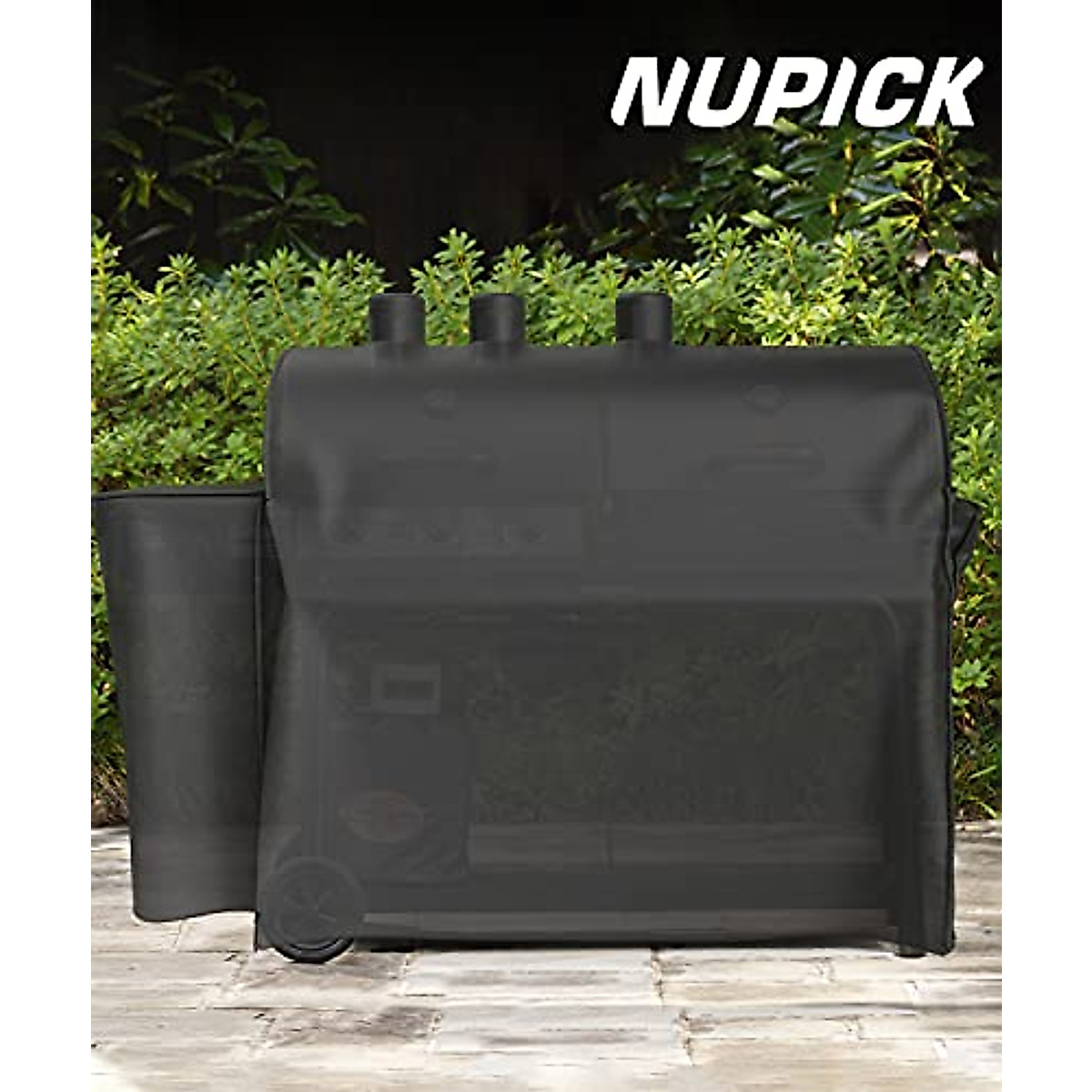 NUPICK 8080 Grill Cover for Char-Griller 5050 Duo Grill, Heavy Duty and Waterproof Grill Cover, All Weather Protection