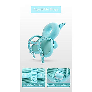 Head Safety Protector Pad for Baby Toddler Walker,Infant Talking Head Protection Backpack Cushion (Yellow Duck)