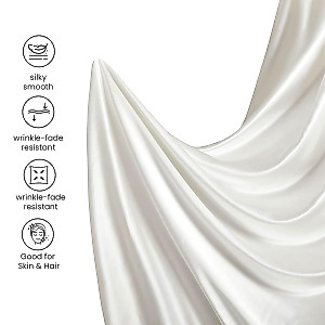 Silk Satin Sheets, 1 Silk Fitted Sheet with 15 Inch Deep Pockets, 1 Silk Flat Sheet, 1 Silk Duvet Set, 4 Silk Pillowcase Hotel Luxury Silk Bed Sheets Set !!! Brown/King