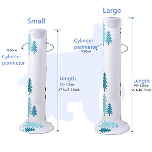 Yrzper Tower Fan Dust Cover Moisture proof Dustproof Tower Cover Washable Tower Sleeve Dust Proof Protective Cover Dustproof & Moisture-Proof for Household Tower Fan Pedestal (trees, Larger)