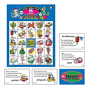 Say and Do Artic Bingo Sound Game Letter “S” - Super Duper Educational Learning Toy for Kids