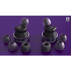 Philips T8506 True Wireless Headphones with Noise Canceling Pro (ANC), Wind Noise Reduction & Bluetooth Multipoint Connectivity, Black