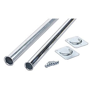 Closet Pro CD-0024-18/30ZC Heavy Duty Adjustable Rod, Silver,18 by 30-Inch, Zinc Plated