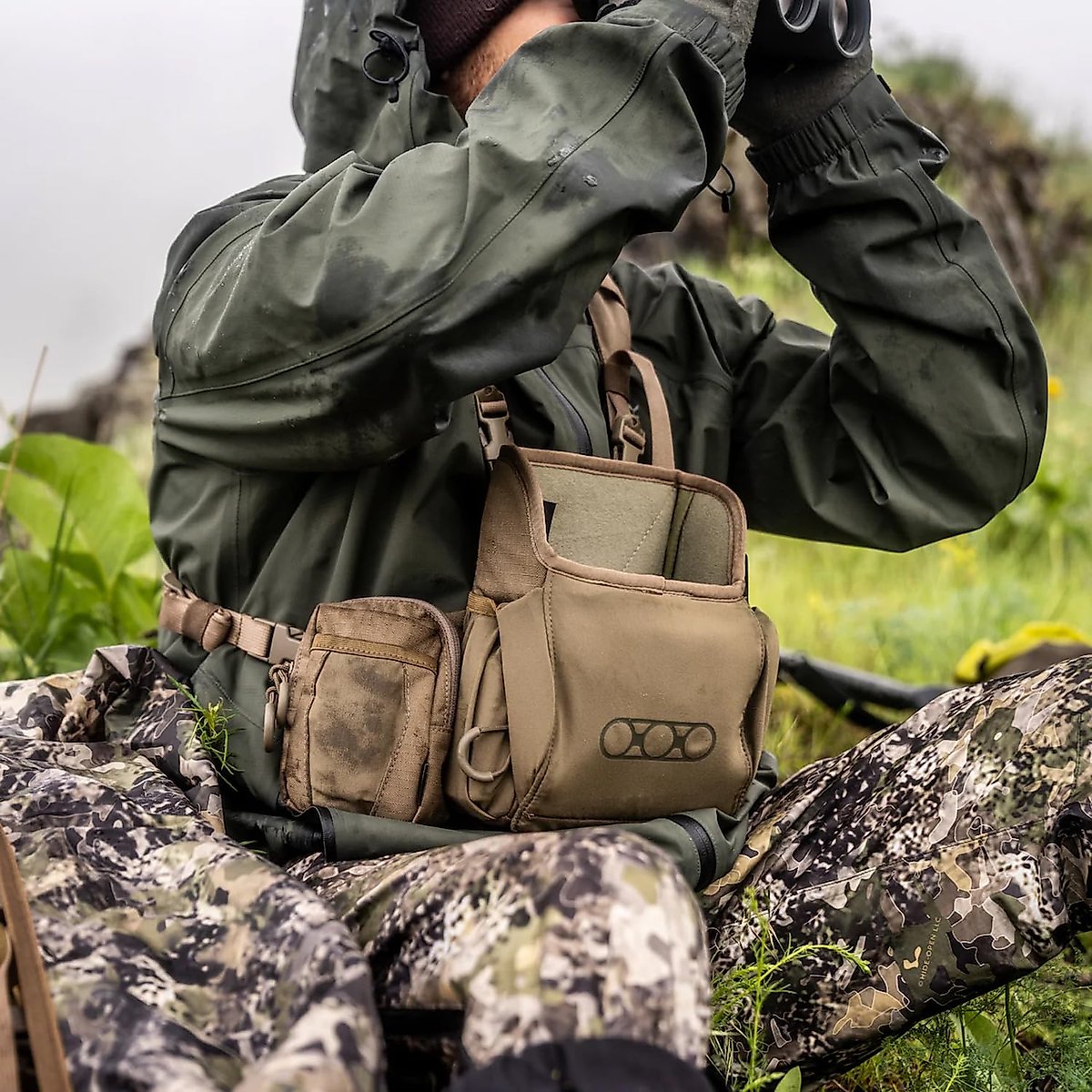 Eberlestock Recon Modular Bino Pack - Advanced Binocular Harness System with Customizable Attachments - Skye - Large