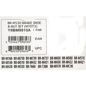 Shimano Deore/LX Bicycle V-Brake Pads - Pair - Y8BM9810A