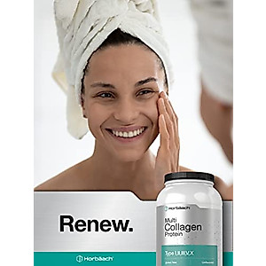 Multi Collagen Protein Powder 32 oz | Type I, II, III, V, X | Hydrolyzed Collagen Peptides | Keto & Paleo Friendly | Unflavored & Gluten Free | by Horbaach