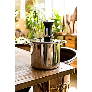 Tuxton Home Chef Series Sous Vide Pot, 9.8-Quart, Silver