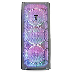 ViprTech Avalanche Gaming PC - AMD Ryzen 5 (12-LCore), AMD RX 580 8GB, 16GB DDR4 3200, 512GB NVMe SSD, 700w PSU, VR-Ready, RGB, WiFi, Prebuilt Computer Desktop Tower White
