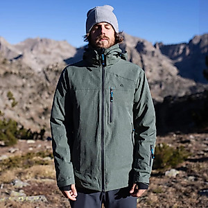 Apricoat Adventure 2.0 Men's Warm Winter Jacket Insulated, Hooded, Waterproof and windproof for Traveling, Hiking, Trekking, Camping, & All Sports Activities such as Snowboarding & Skiing-Olive Green