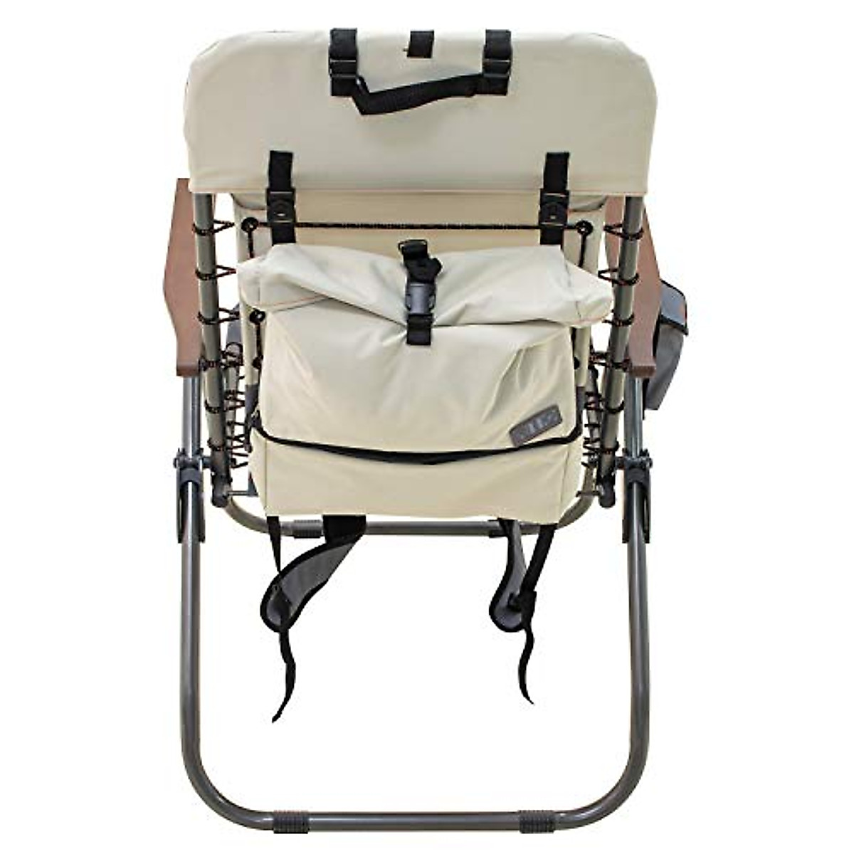 Arrow Storage Products Hi-Boy 4-Position Lace-Up Suspension Removable Backpack Bag Camp Chair, 17", Slate/Putty