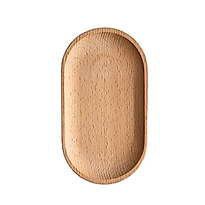GEEKLLS Breakfast Tray Wooden Bamboo Tray Plant Flower Pot Saucer Rectangle Shape Succulent Cactus Holder Pot Tray Home Decor
