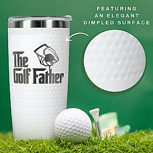 Golf Gifts for Dad - Golf Christmas Gifts - Dad Golf Gifts - Golf Gifts for Men, Dad, Husband - Funny Golf Gifts - Golf Gifts for Men Golfers - Christmas Gifts for Golf Lovers - 20 Oz Golf Cup Tumbler