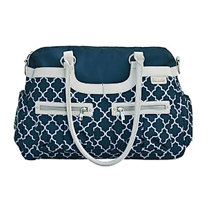 JJ Cole Satchel Diaper Bag, Navy Arbor