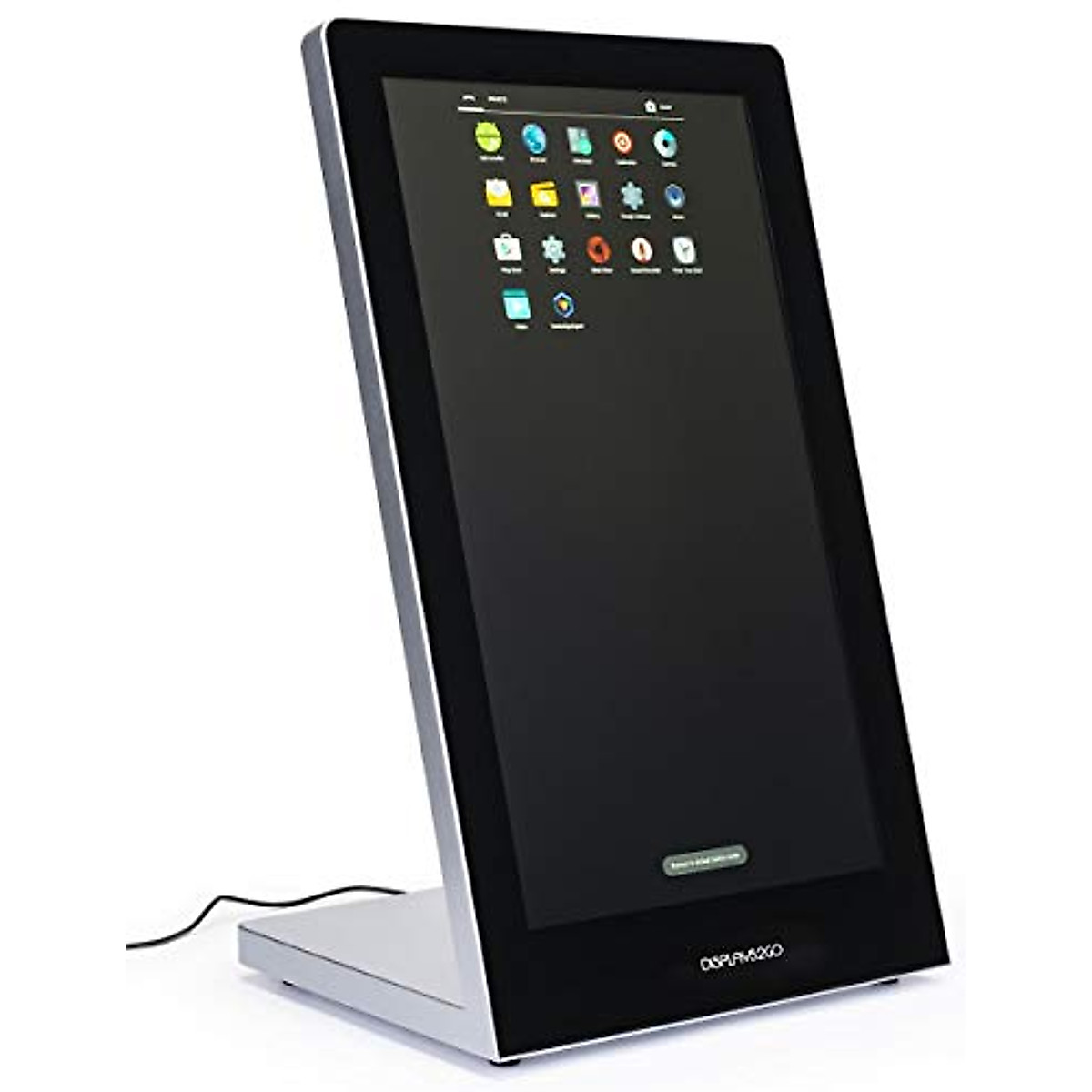Displays2go Touch Screen Countertop Stand, 10pt PCAP Touch, Media Player - Black (DGCTATCH21)