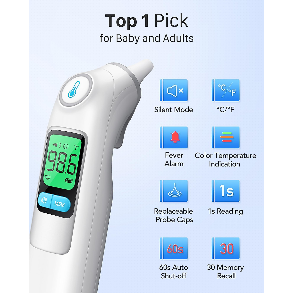 Femometer Family Ear Thermometer 2 Pcs