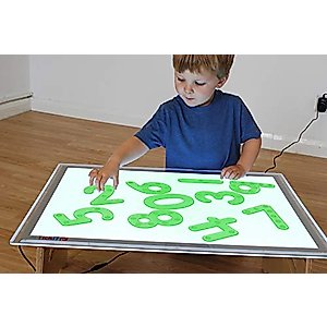 TickiT SiliShapes Dot Numbers - Set of 10 - Transparent Silicone Numbers with Corresponding Dots to Count - Teach Numbers, Counting and Subitizing