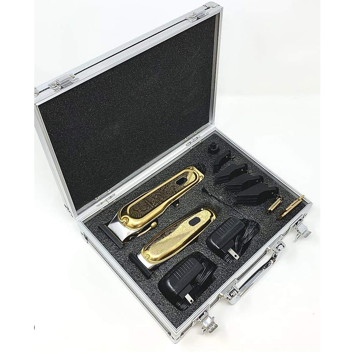 XPERSIS PRO Cordless Hair Clipper + Hair Trimmer for Mens and Barbers +Shaver with Sharp Blades, Cord/Cordless Electric Razor for Mens Gold