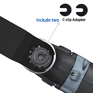 AIFICUT 100pcs Oscillating Saw Blades Universal Wood Multitool Blades Quick Release Oscillating Tool Blades Kits Fit Porter Cable Black & Decker Rockwell Ridgid Ryobi Milwaukee Chicago Craftsman