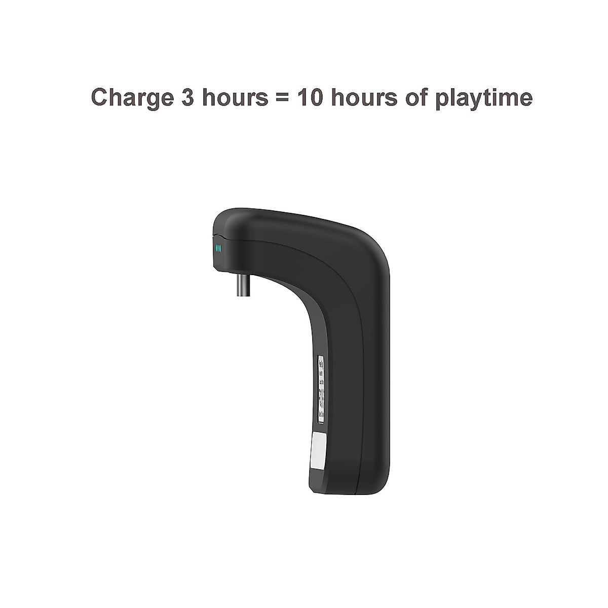 Rii Rechargeable Battery Pack 2000mAh with LED Indicator Play and Charge Kit with USB Type-C Charging Cable for PlayStation 5 PS5 DualSense Controller Black
