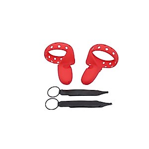 LICHIFIT Accessories for Oculus Quest 2 VR Controller Protective Grip Cover and Non-Slip Handle Knuckle Strap Belt