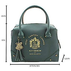 Harry Potter Purse Designer Handbag Hogwarts Houses Womens Top Handle Shoulder Satchel Bag Slytherin