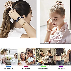 Scrunchies Silk Satin Hair Ties - Small Mini Thin Elestics Ponytail Holder Hair Bands Skinny Scrunchy For Thick Curl Hair No Crease Hair Ties Soft Accessories No Hurt Your Hair for Women and Girls