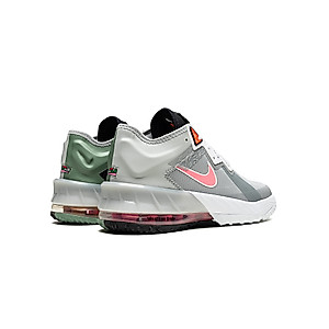 Nike Boy's Lebron XVIII Low (GS) (Big Kid) Light Smoke Grey/Sunset Pulse/Black/White 7 Big Kid M