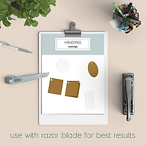 60 Printable Cardstock Hang Tags with Holes, Personalize and Custom Tags (Circle - 2x2 inches, 5 Sheets)