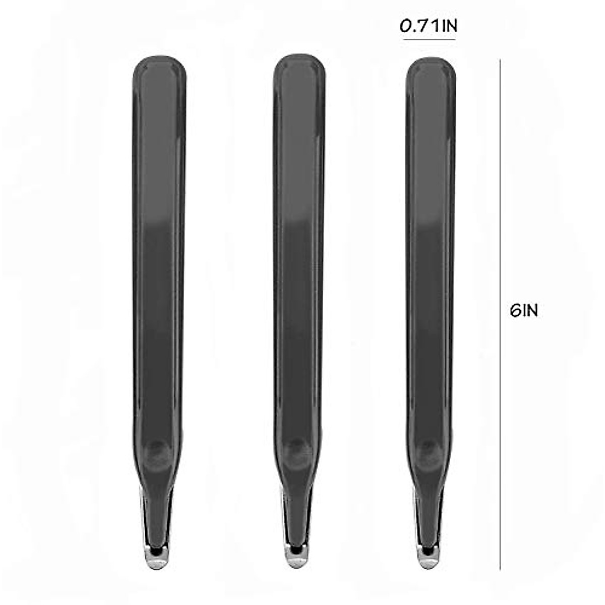 LONGKEY Professional Magnetic Staple Remover Puller Rubberized Staples Remover Staple Removal Tool for School Office and Home 3 PCS Black