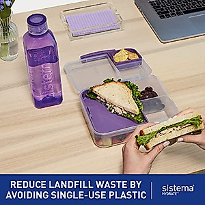 Sistema Retro Square Bottle, 725 ml - Assorted Colours